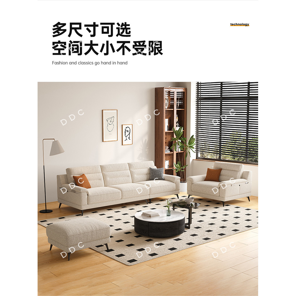 DDC Modern Minimalist Diablement Fort Sofa Removable and Washable ...