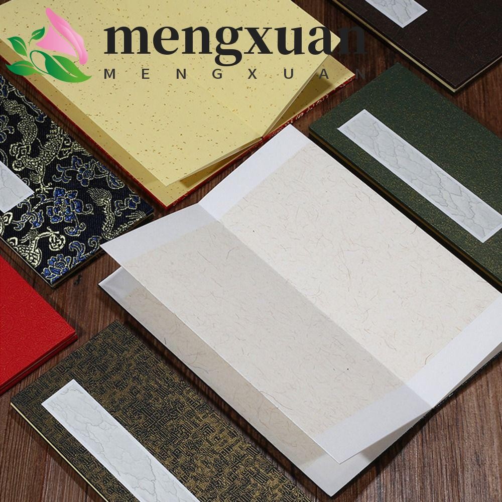 MENGXUAN Retro Folding Organ Notepad, Calligraphy Scriptures Diary ...