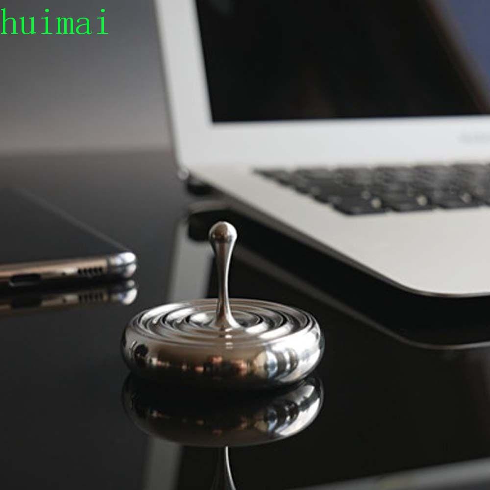 HUIMAI Spinning Top, Spinning Base Metal Water Drop Hand Gyro, Table ...