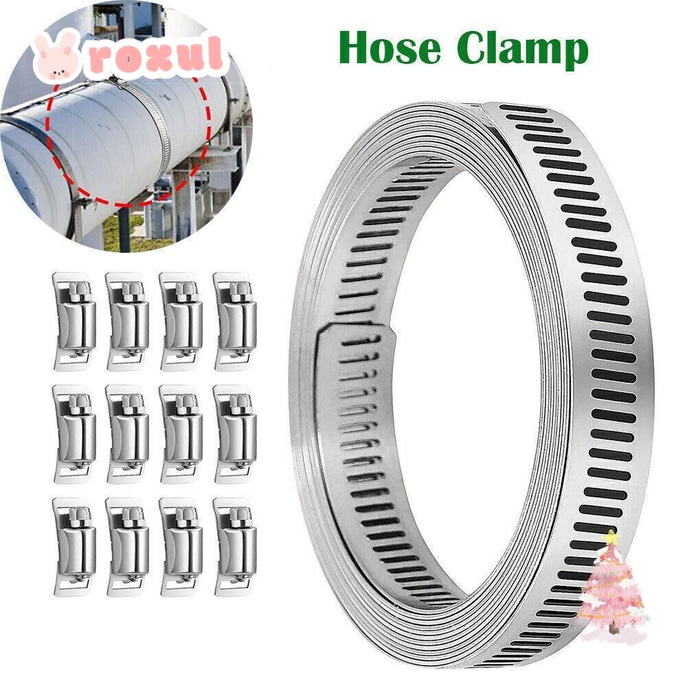 ROXUL Hose Clamp Strap, 304 Stainless Steel Screw Band Car Pipe Clips ...