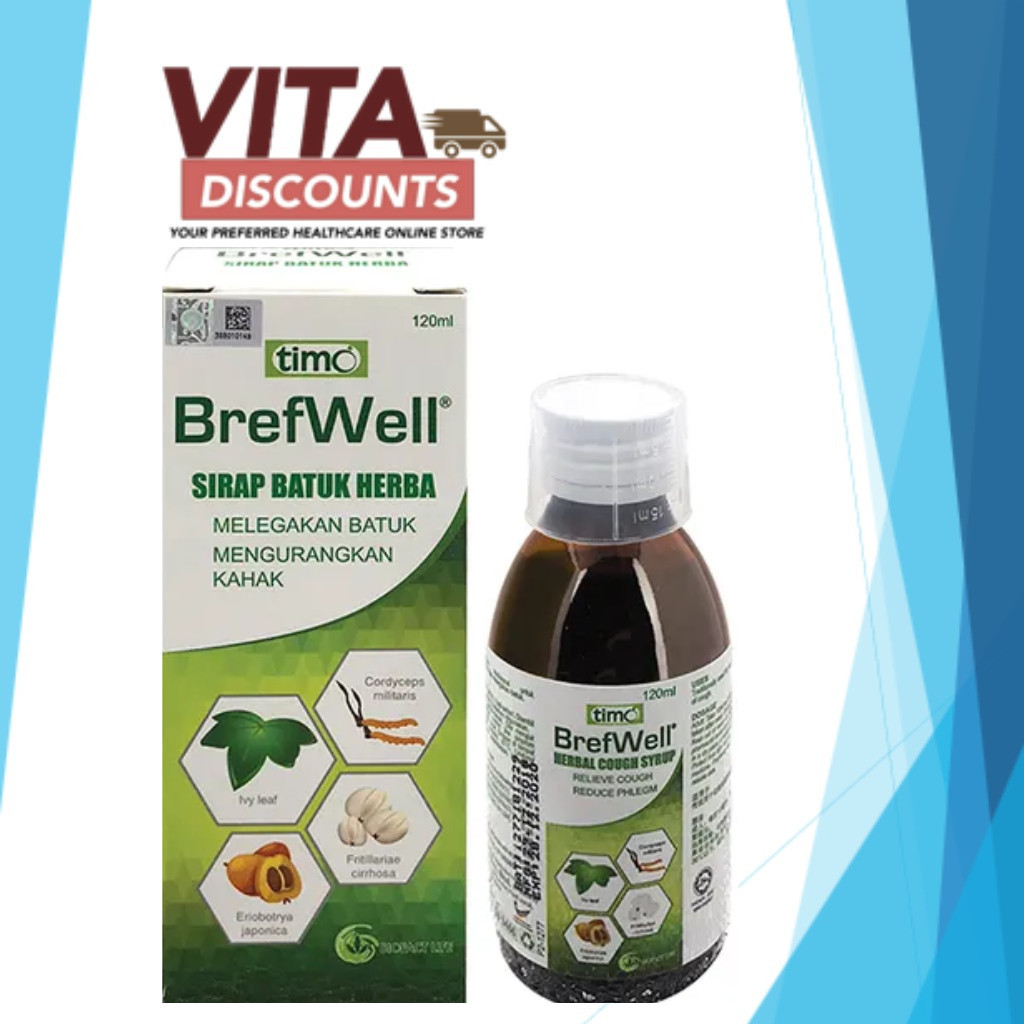 TIMO BREFWELL HERBAL COUGH SYRUP 120ML EXP02/2026 | Shopee Malaysia