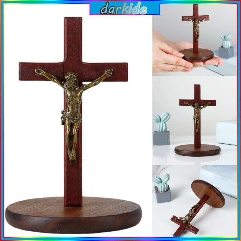 Dark Catholic Jesuses Christ Crosses Table Centrepiece Standing ...