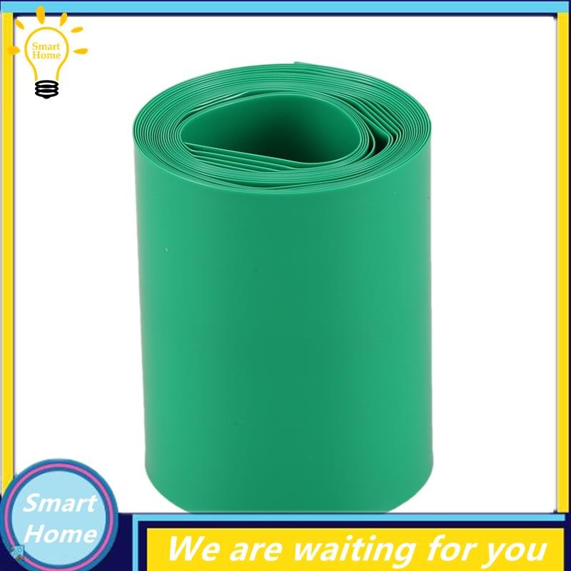 [Hmou] 2M 50mm Dark Green PVC Heat Shrink Tubing Wrap for 2 x 18650 ...
