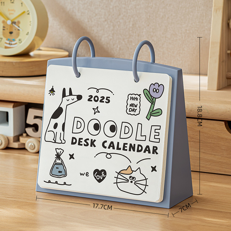Shopee Official [2359 People Praise] Fun Graffiti Desk Calendar 2025 ...