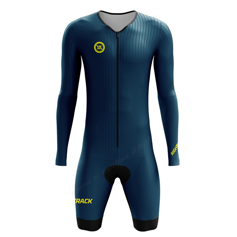 Righttrack Sport Men's Cycling Skinsuit Performance Long Sleeve Quick Dry Uv Protection ...