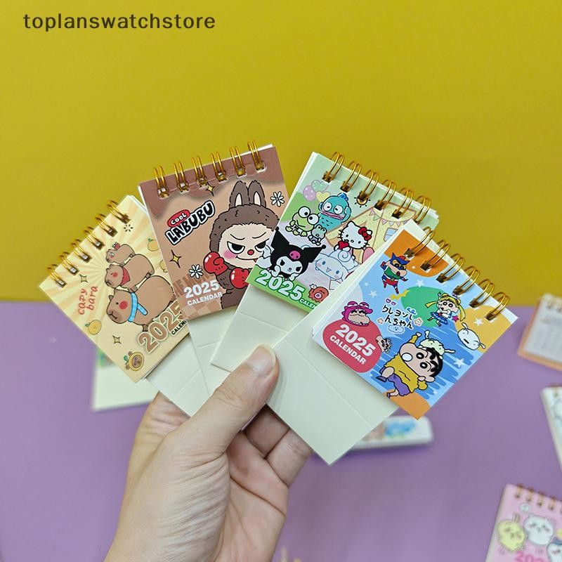 toplan 2025 New Sanrio Hello Kitty Mini Calendar Kawaii Cartoon Desktop ...