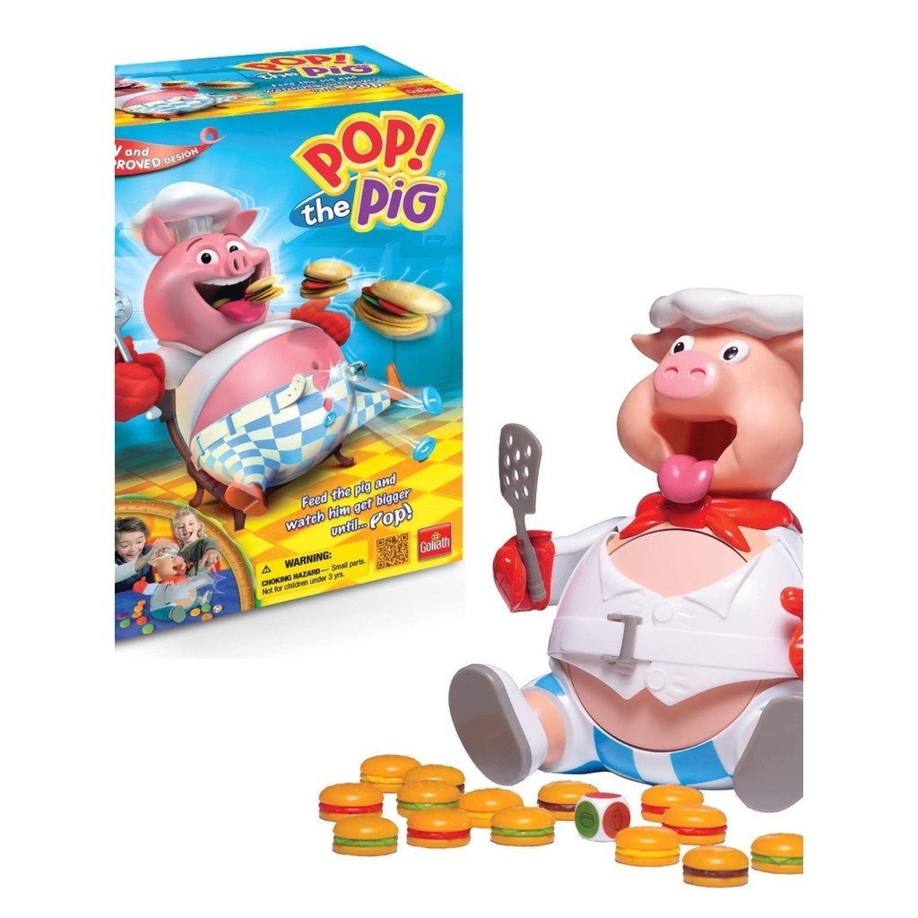 Goliath Pop The Pig Game Feeding Piggy Greedy Burger Expansion Belly ...