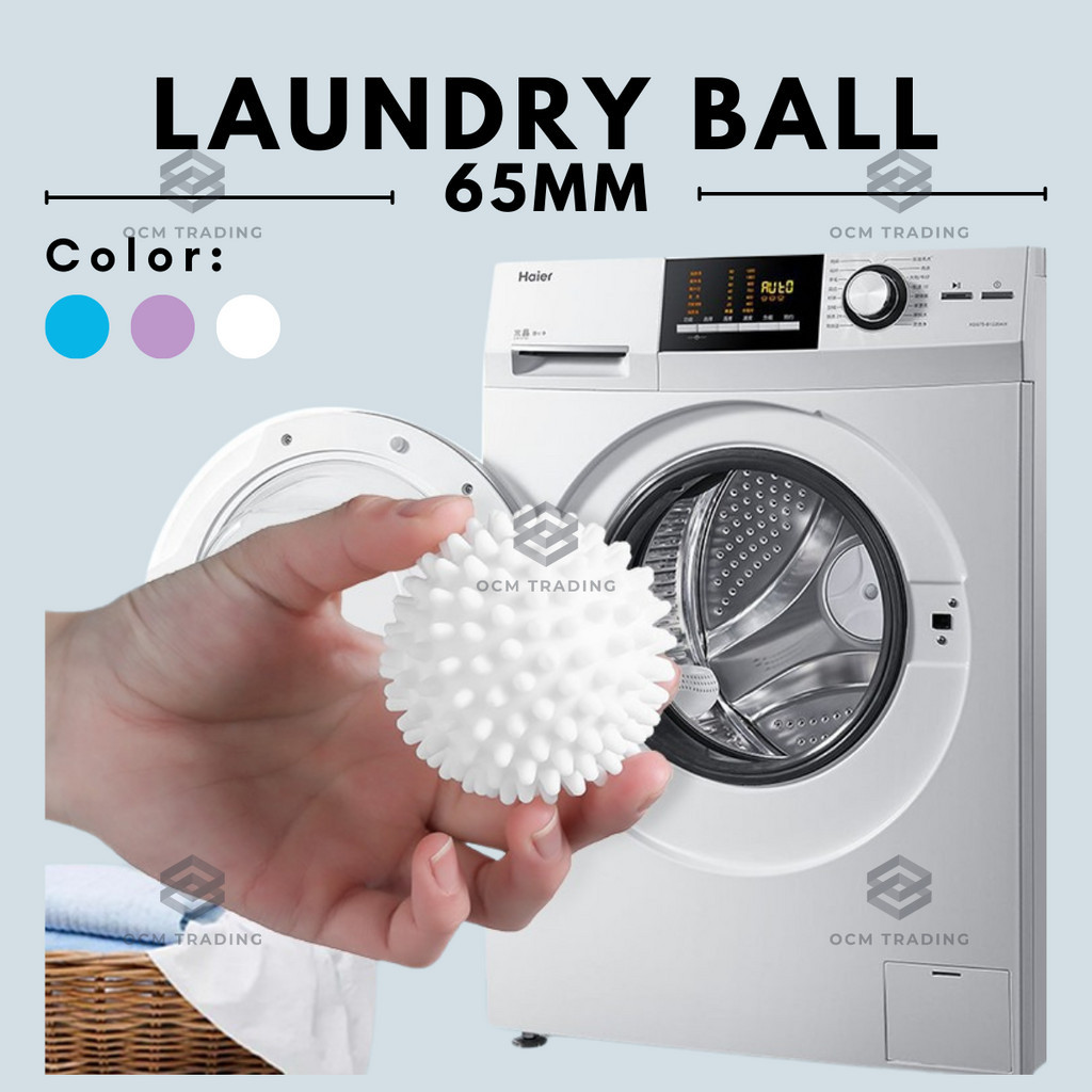 OCM Reusable PVC Laundry Wash Ball 65mm Remove Hair Fur Untangle ...