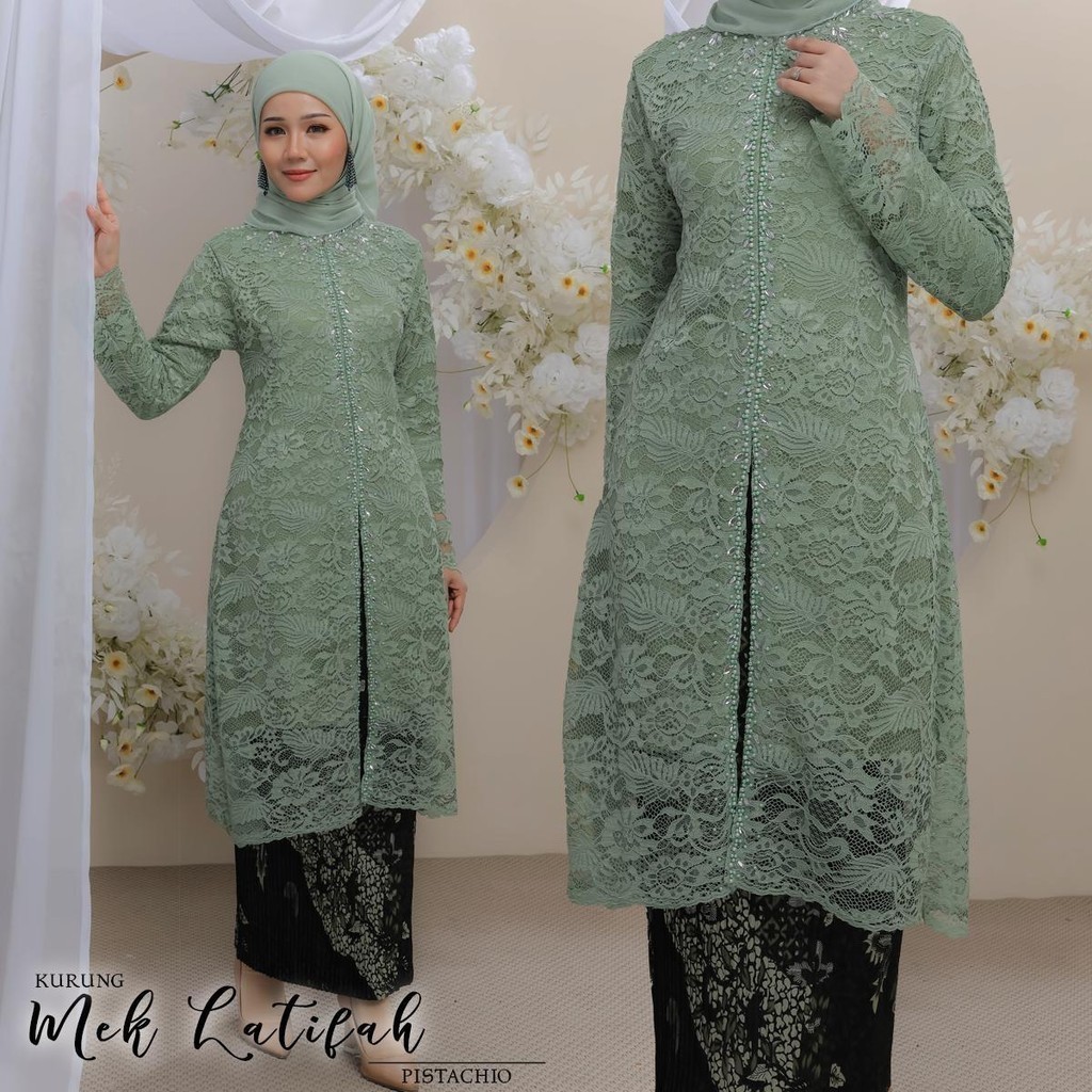 TUNIKMY | KURUNG MEK LATIFAH EXCLUSIVE LACE LABUCI BAJU RAYA VIRAL 2024 ...