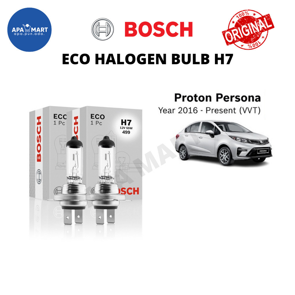 BOSCH Eco H7 Halogen Headlamp Bulb 12V 55W H7 Bulb for Proton Persona ...