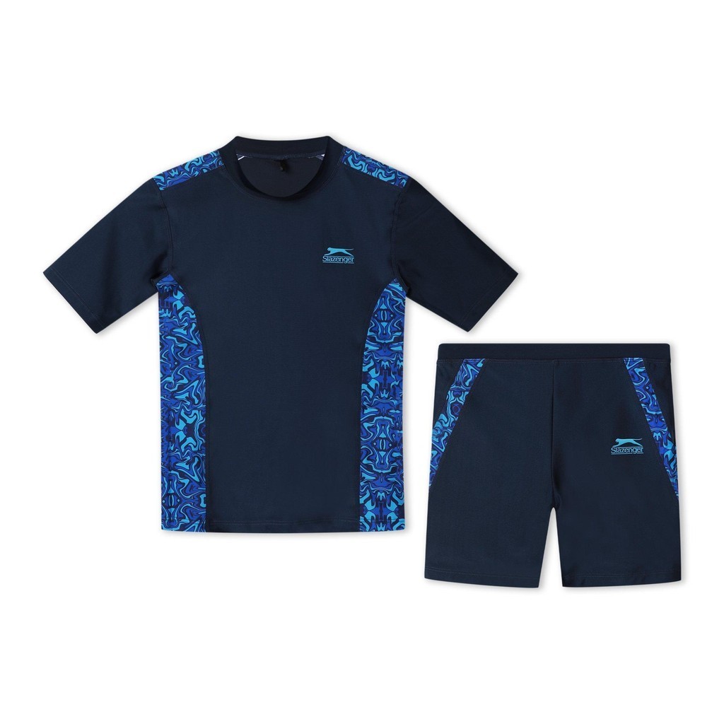Slazenger Junior Boys 2pc SS Swimsuit Jn42 (Midnight Navy) - Sports ...