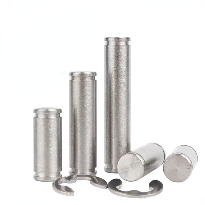 304 Stainless Steel with Slot Pin Shaft Two Double-Headed Circlip Pin ...