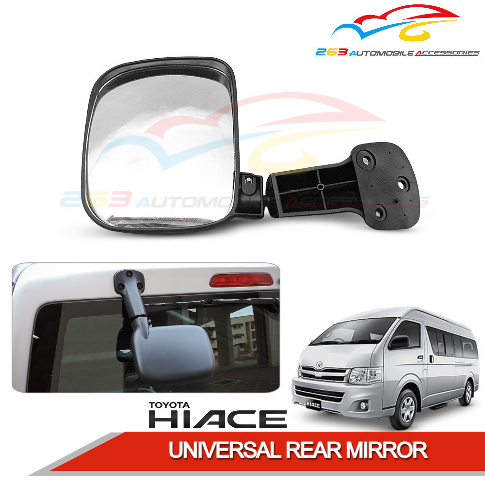 TOYOTA HIACE VAN KDH200 2008-2019 UNIVERSAL REAR MIRROR (BLACK) '2 PC ...