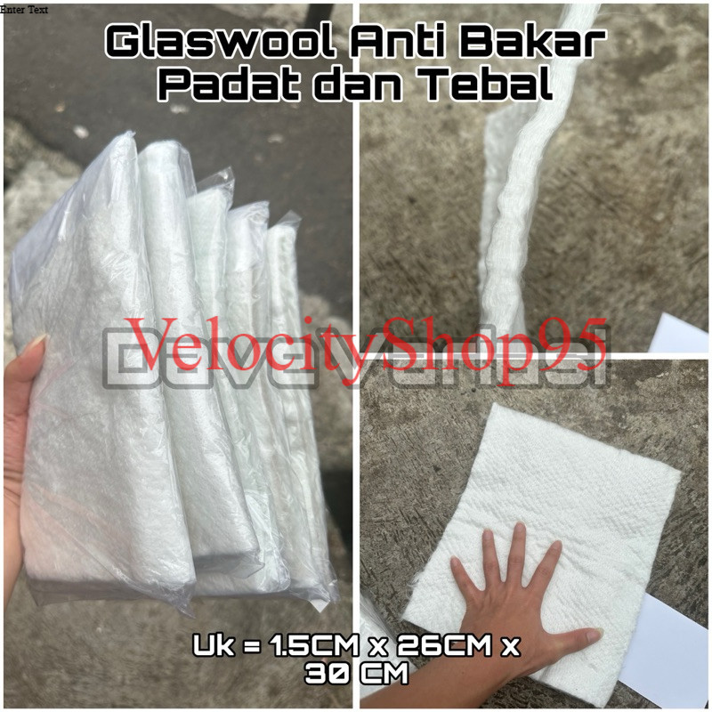 Glasswool Gaspul Imported Racing Exhaust Anti-Burn Anti-Heat Solid ...