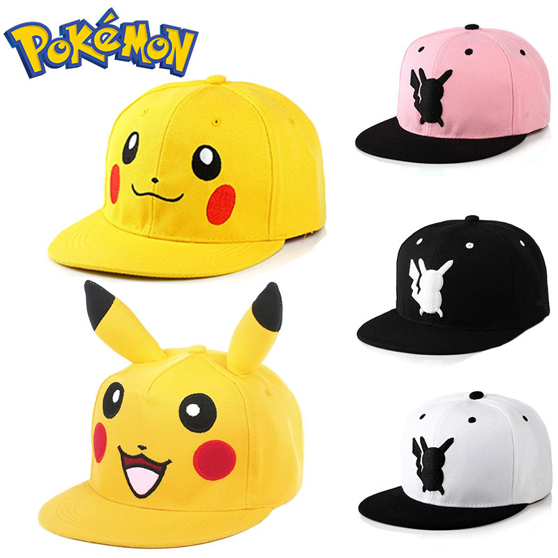Pokémon Baseball Cap Kids Models Pikachu Duck Tongue Cap Adjustable ...