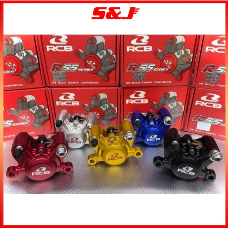 RCB R55 UNIVERSAL BRAKE CALIPER FORGED BODY 34MM DOUBLE PISTON | Shopee ...