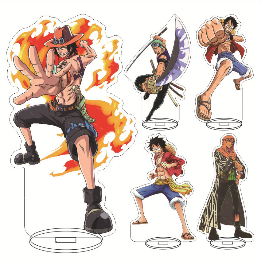 One Piece Big Stand Desktop Decoration Acrylic Stand Luffy Ace Zoro ...