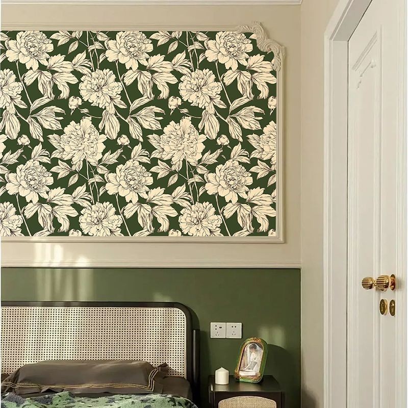 Moonstarss 3M French Flowers Wallpaper Dinding Bilik Tidur Waterproof ...