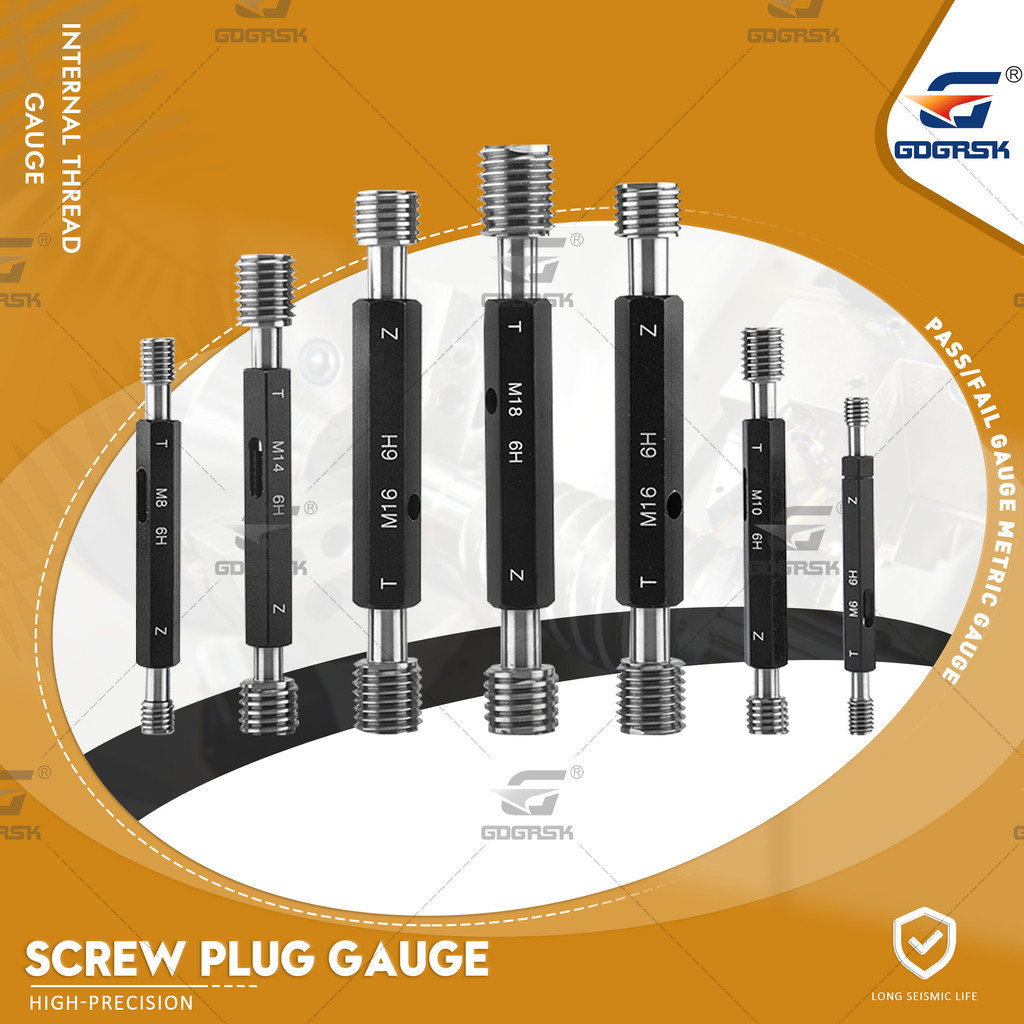 High precision Thread Plug Gauge GO/NO GO Gage Metric Gauge 6H ...