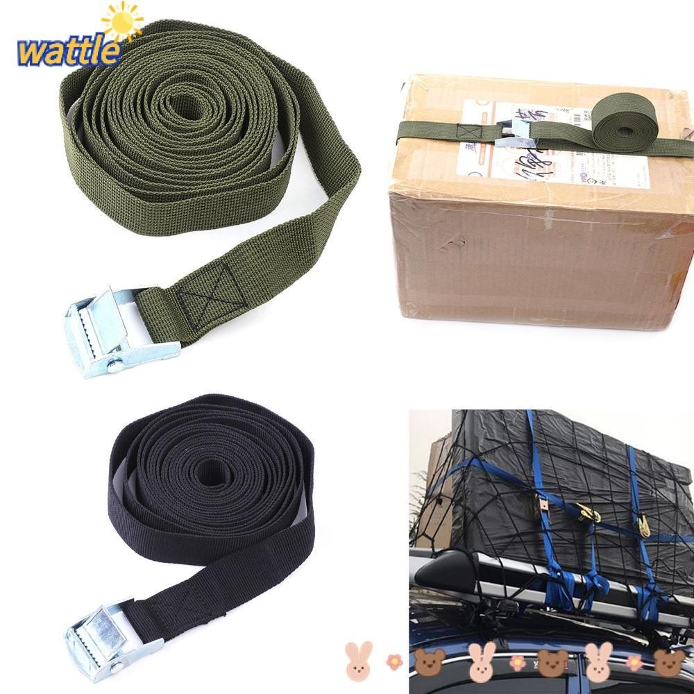 WATTLE Motorcycle Luggage Strap Car Buckle Tie-Down Belt Cargo Rope ...