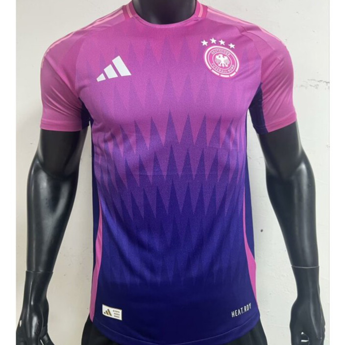 2024 Germany Player Version Kroos Soccer Jersey Mens Away Pink Purple ...