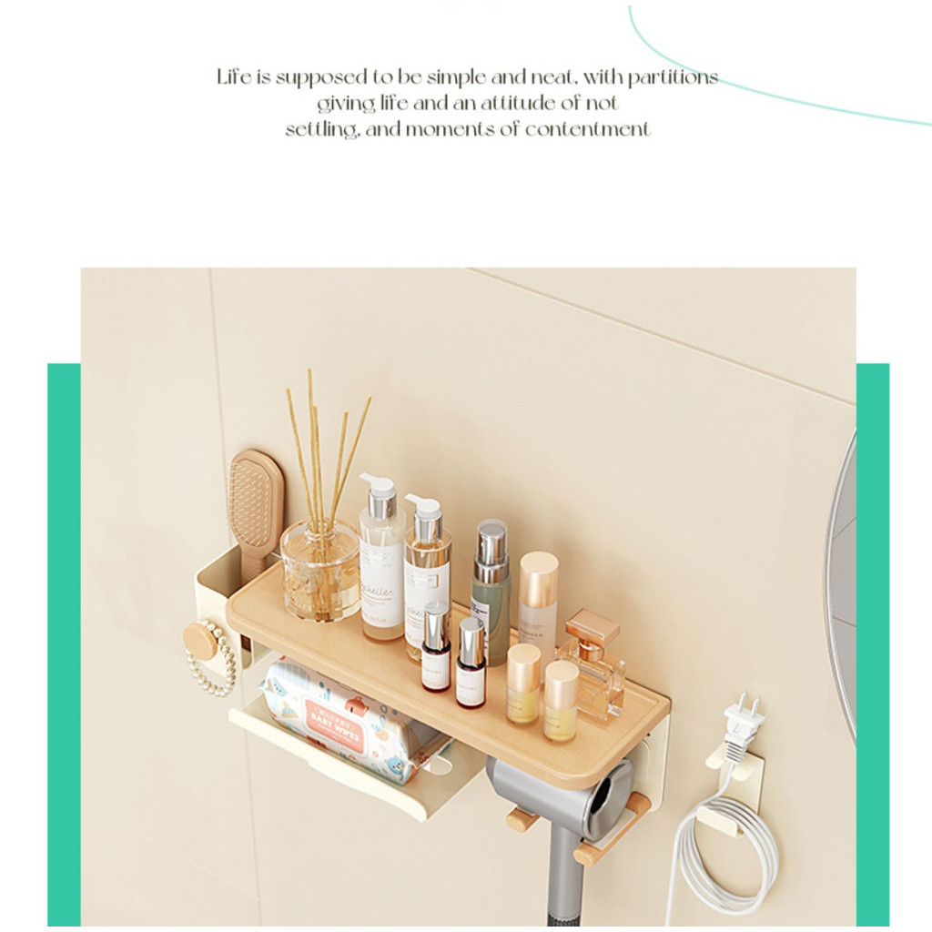 She Rack Electric Toothbrush Rack Toilet Wall-Mounted Hair Dryer ...