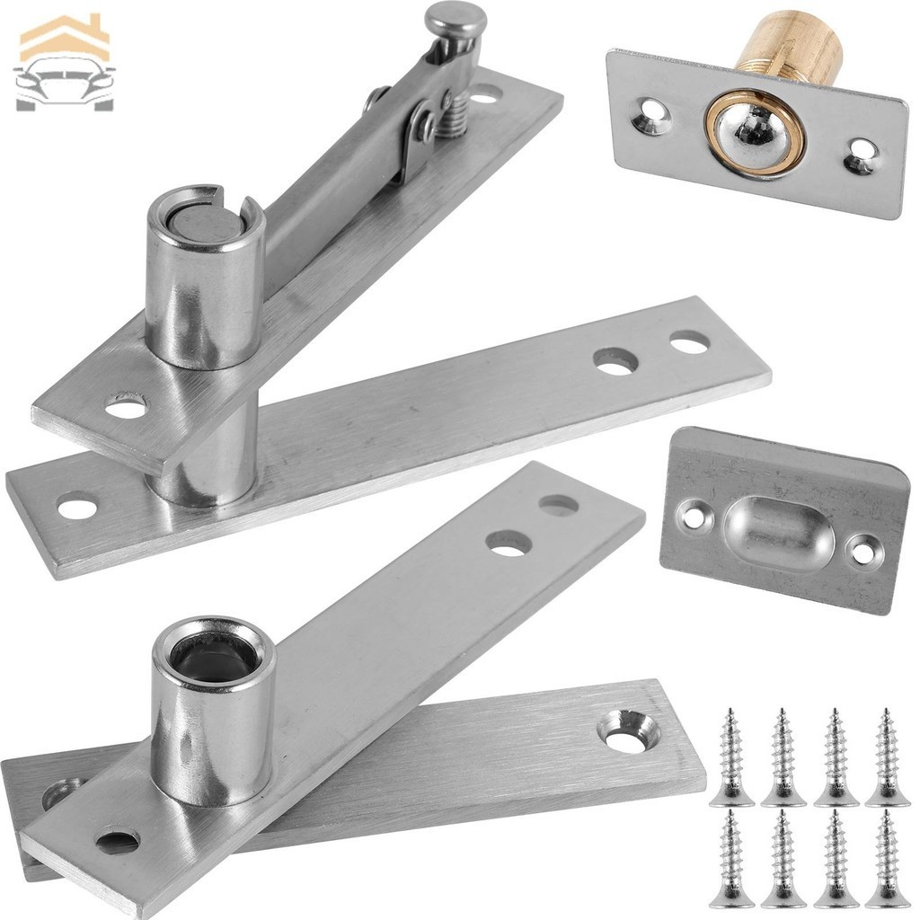 Door Pivot Hinge Kit 360° Rotation Pivot Hinge Invisible Heavy Duty ...