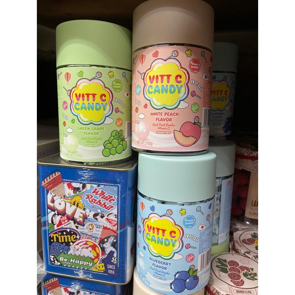 VITT C CANDY Gula-Gula Perisa Buah-Buahan Real Fruit Powder Vitamin C ...