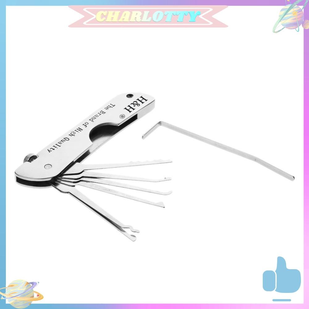 CHA Multifunction Locksmith Tools 7 in 1 Stainless Steel Lock Pick Set ...