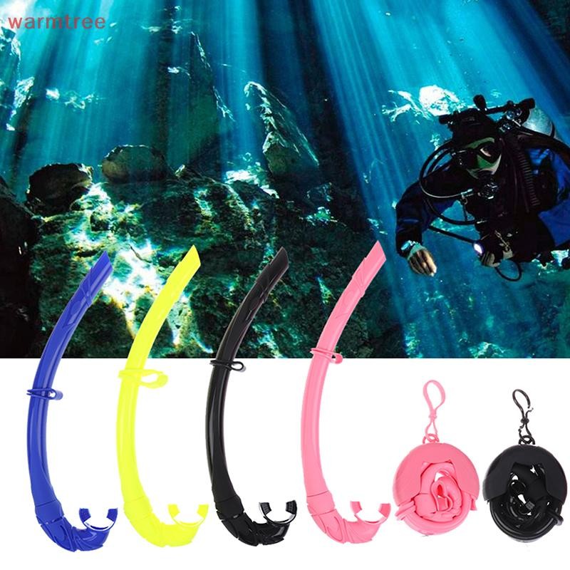 (warmtree) Silicone Foldable Diving Snorkel Tube With Storage Case ...