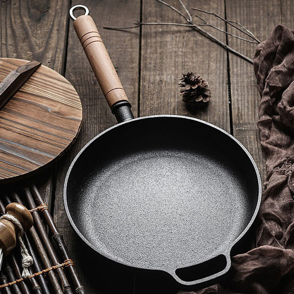 Cast Iron Mini Frying Pan 22/24/26/28cm Nonstick Pan Skillet Mini Egg ...