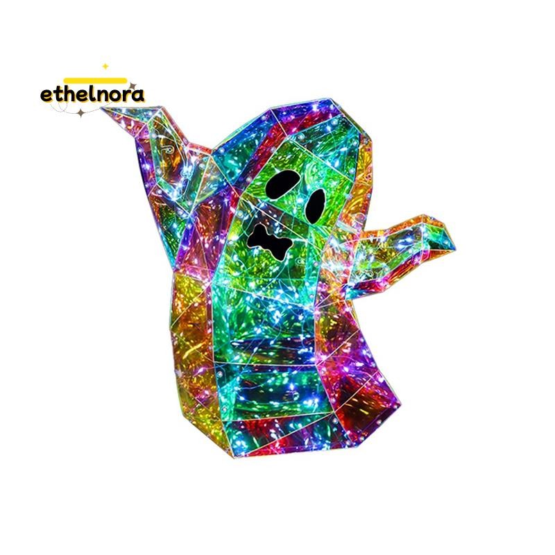 Prismatic Iridescent Spooky Ghost Statue,LED Ghost Statue,Halloween ...