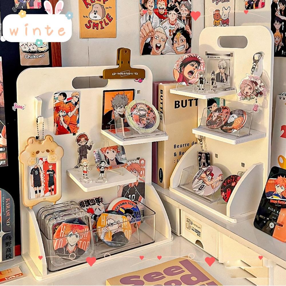 WINTE Box Figurine Display Rack, Detachable Minimalist Desktop Storage ...