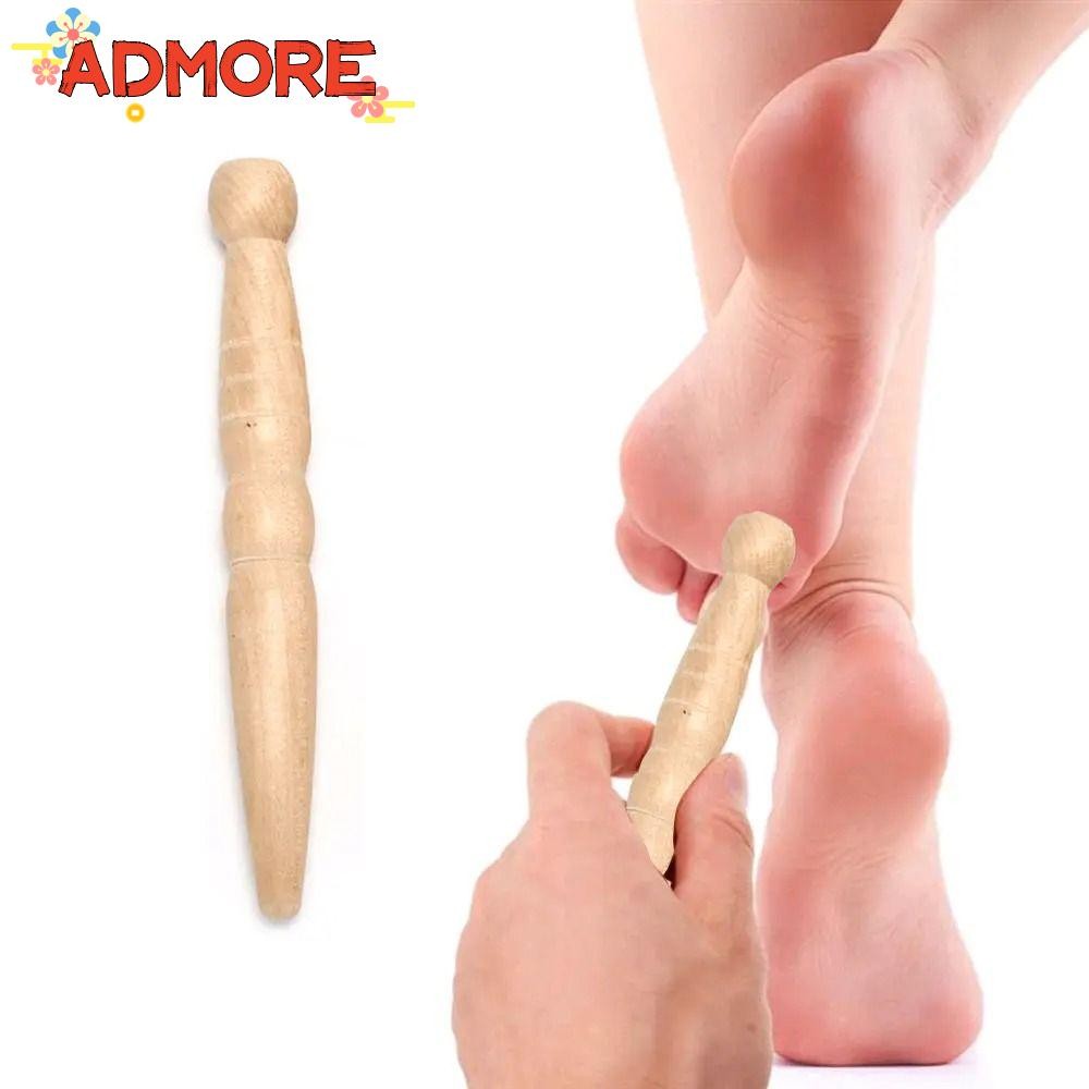 ADMORE 3PCS Acupressure Massage Sticks, Wooden Lightweight Manual Acupressure Stick, Portable ...