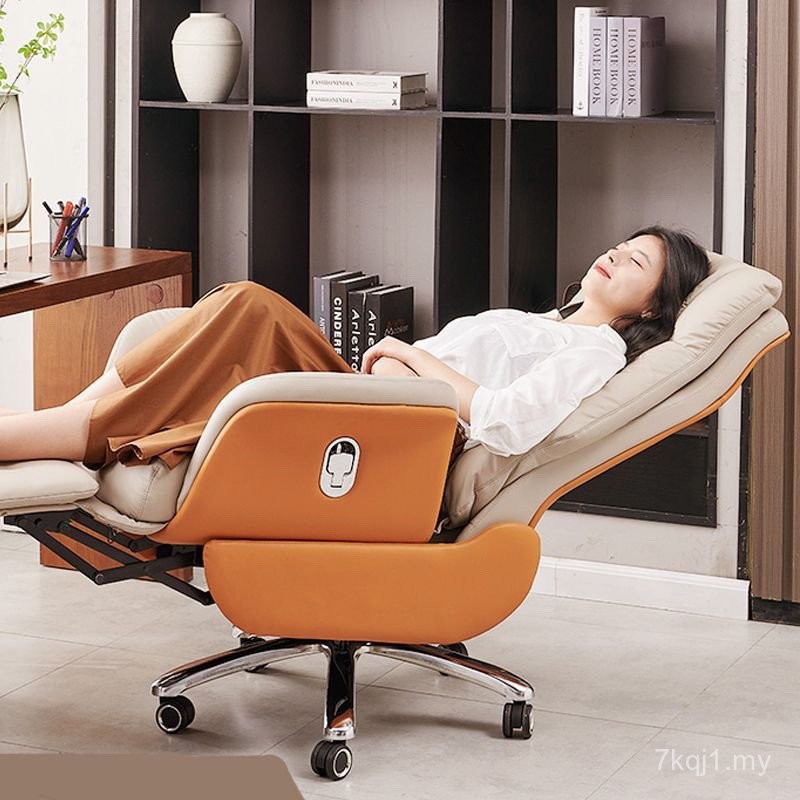 Genuine Genuine Leather Boss Chair Office Seat Computer Chair Household ...
