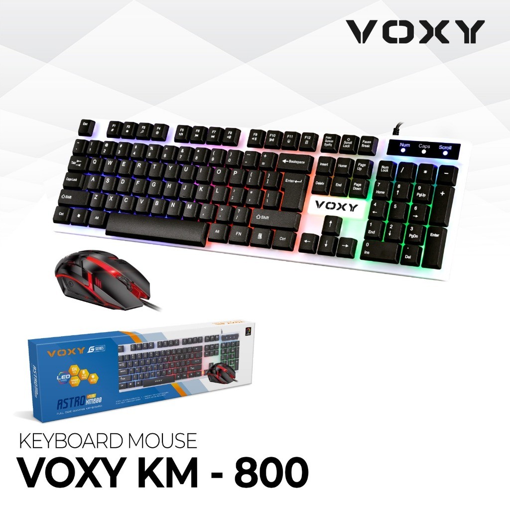 Voxy KM800 LED RGB Gaming Mouse Keyboard | Shopee Malaysia