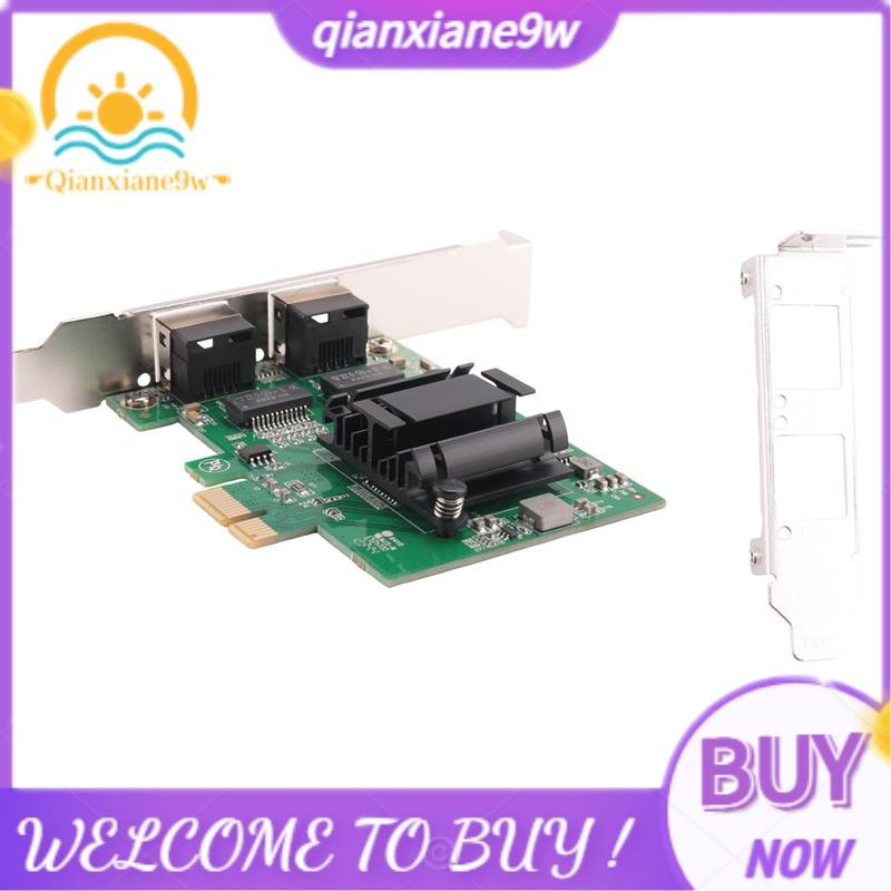 2-Port Gigabit PCIe Network Card 1000M Dual Ports PCI Express Ethernet Adapter with 82571EB LAN ...