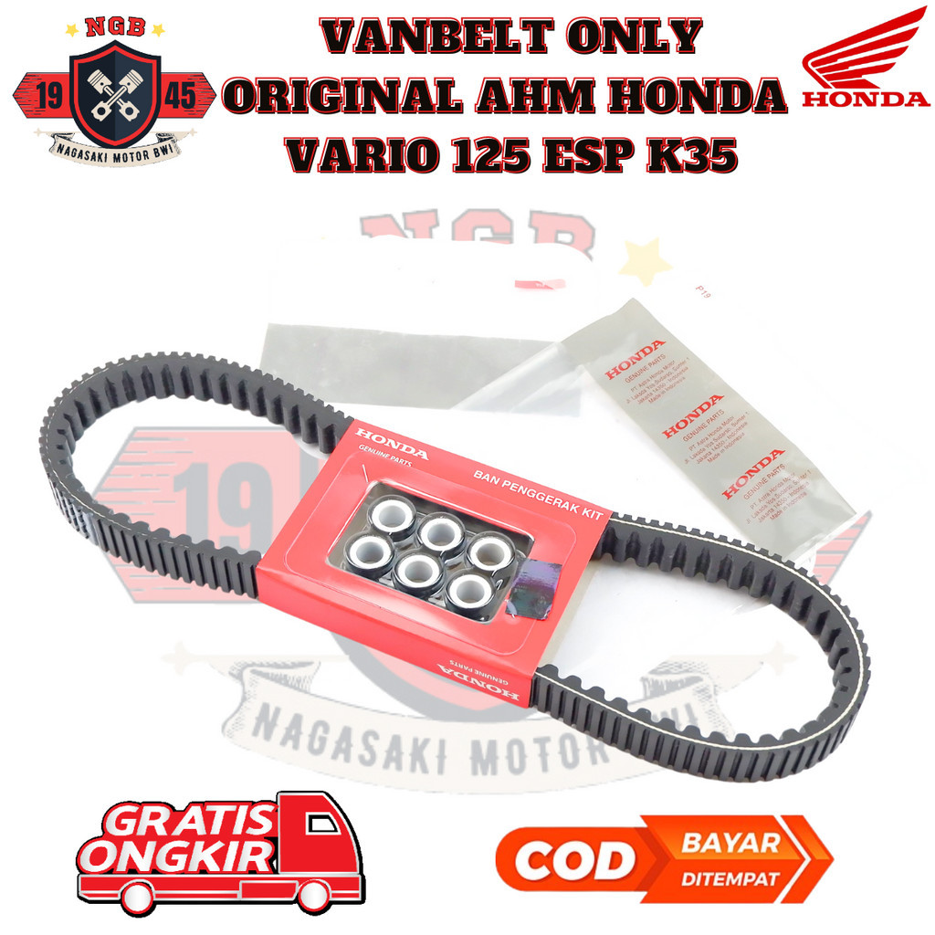 Vanbelt vario 125 original honda / v belt vario 125 original honda AHM K35 plus roller | Shopee ...