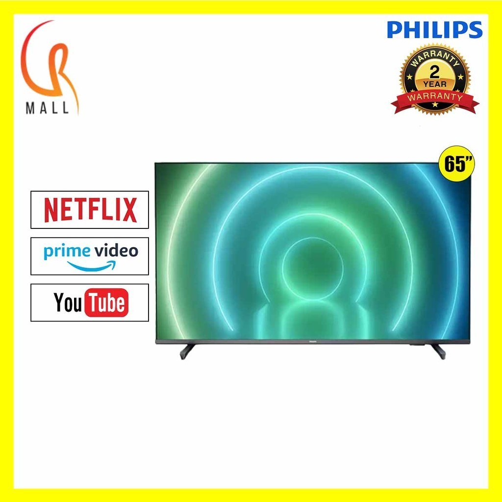 (2022 NEW MODEL) Philips 65" 65PUT7906/68 4K UHD LED Ambilight Android TV | Shopee Malaysia
