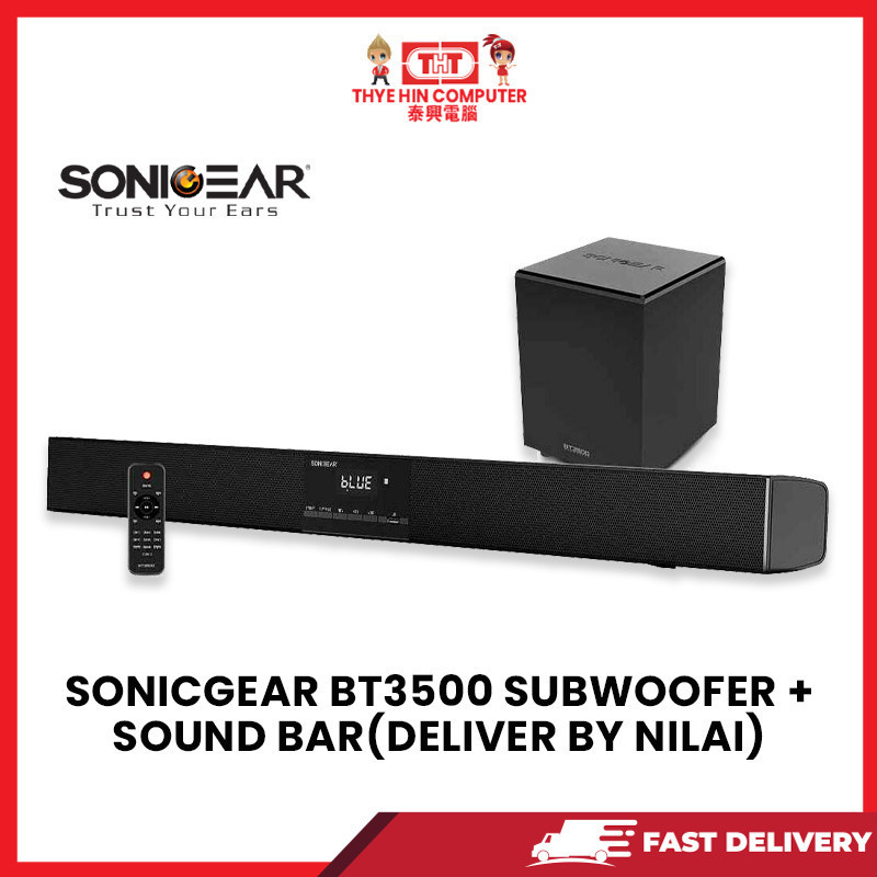 SONICGEAR BT3500 SUBWOOFER + SOUND BAR | Shopee Malaysia