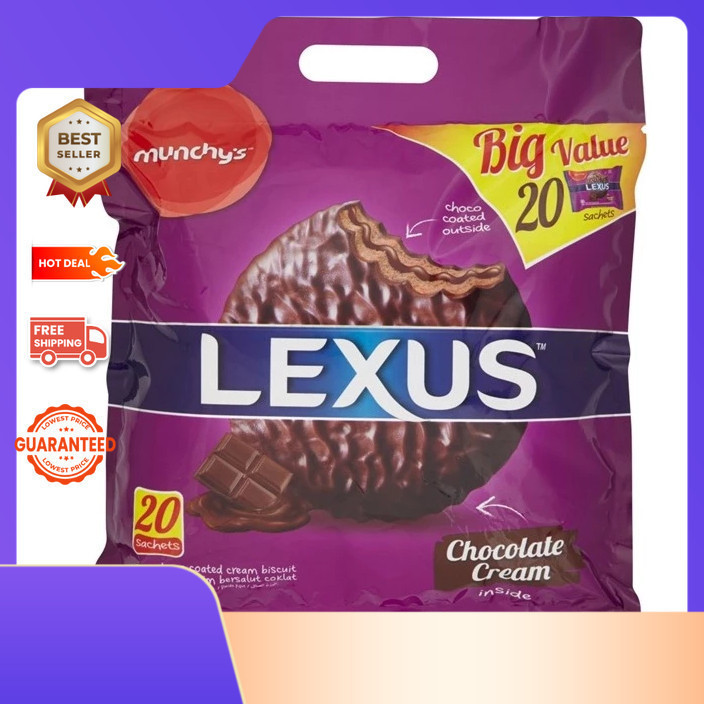 Munchy's Lexus Choco Coated Cream Biscuits 360g | Shopee Malaysia