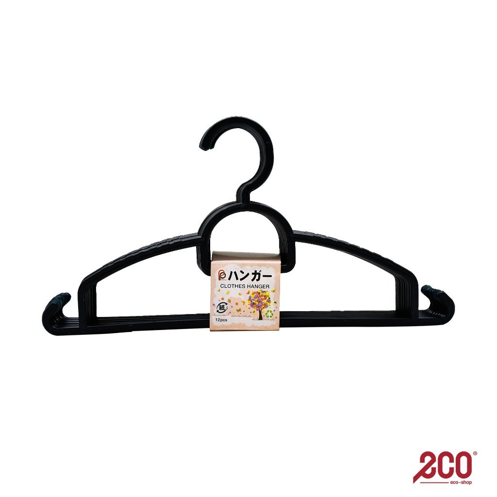 Eco Shop Plastic Cloth Hanger (12 pcs/pack) - AK-L003-T01-01 | Shopee ...