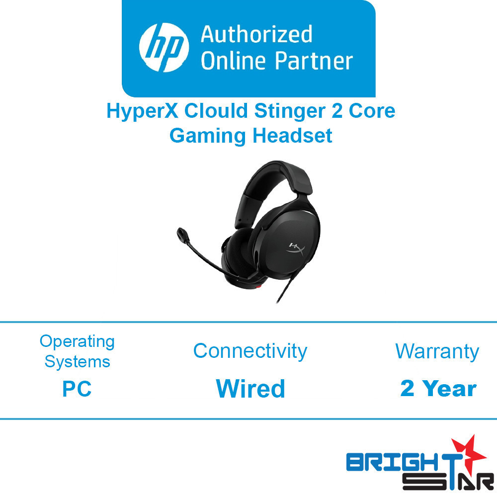 HyperX Cloud Stinger 2 Core Gaming Headsets - 683L9AA | Shopee Malaysia
