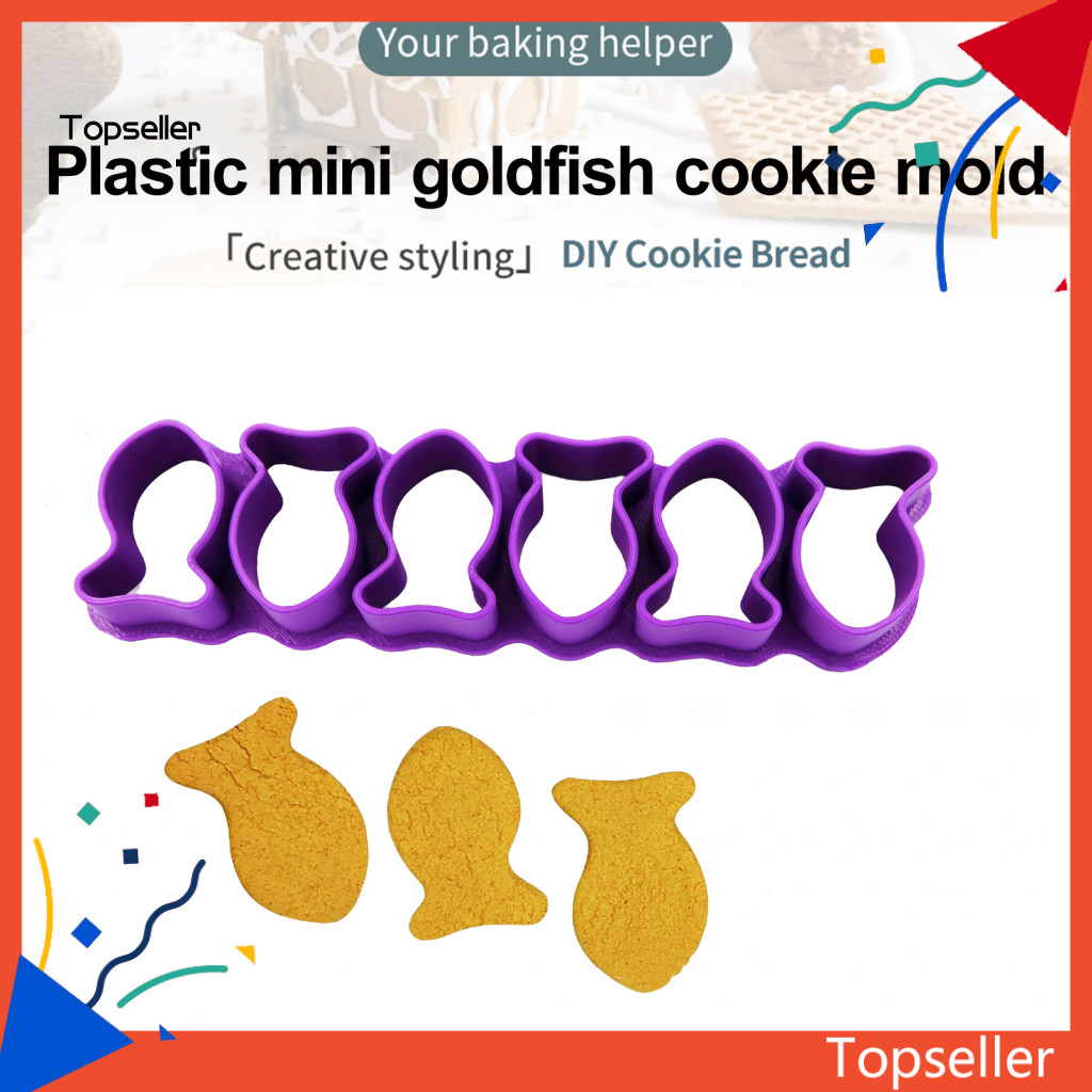 Tops* Easy to Clean Cookie Cutter Baking Mold Fish-shaped Cookie Cutter ...