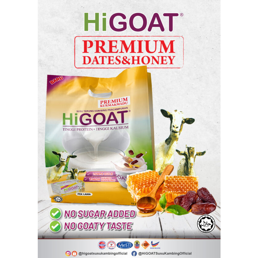 HIgoat Premium Kurma & Madu Hi Goat (21gx15's) Original HQ | Shopee ...