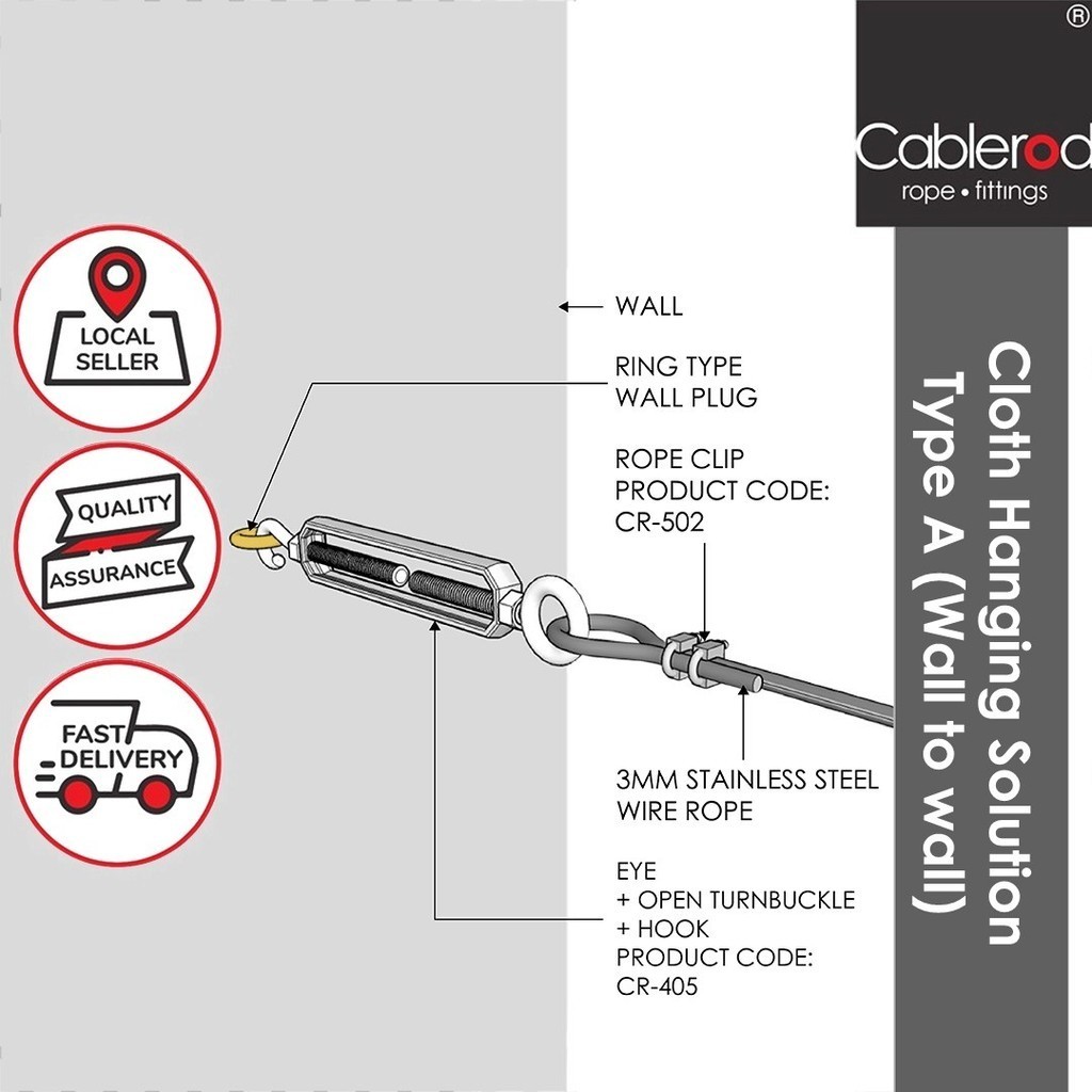 Stainless Steel outdoor laundry wire rope/ Drying clothesline / Ampaian ...