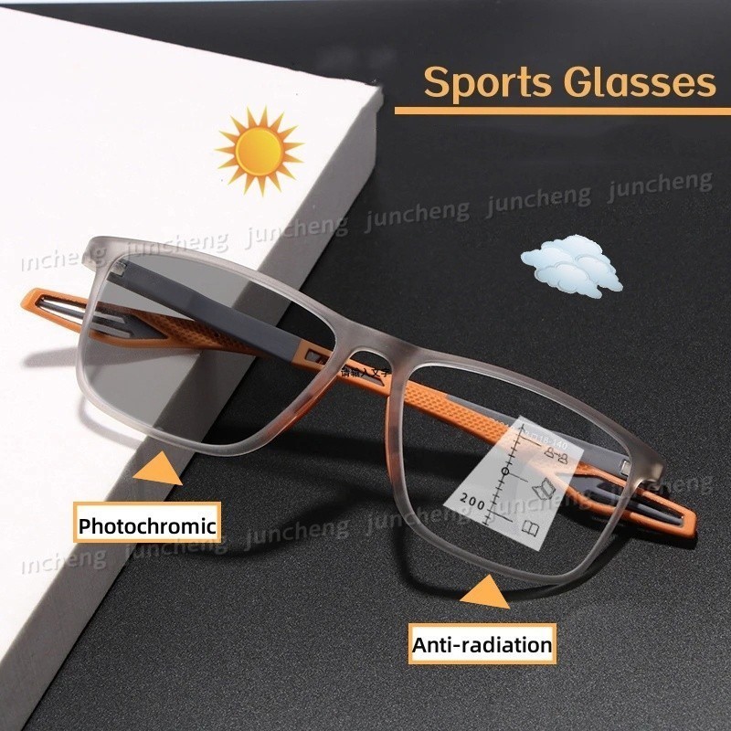 Ultra light TR90 Sports Photochromic Anti Radiation glasses for Women ...