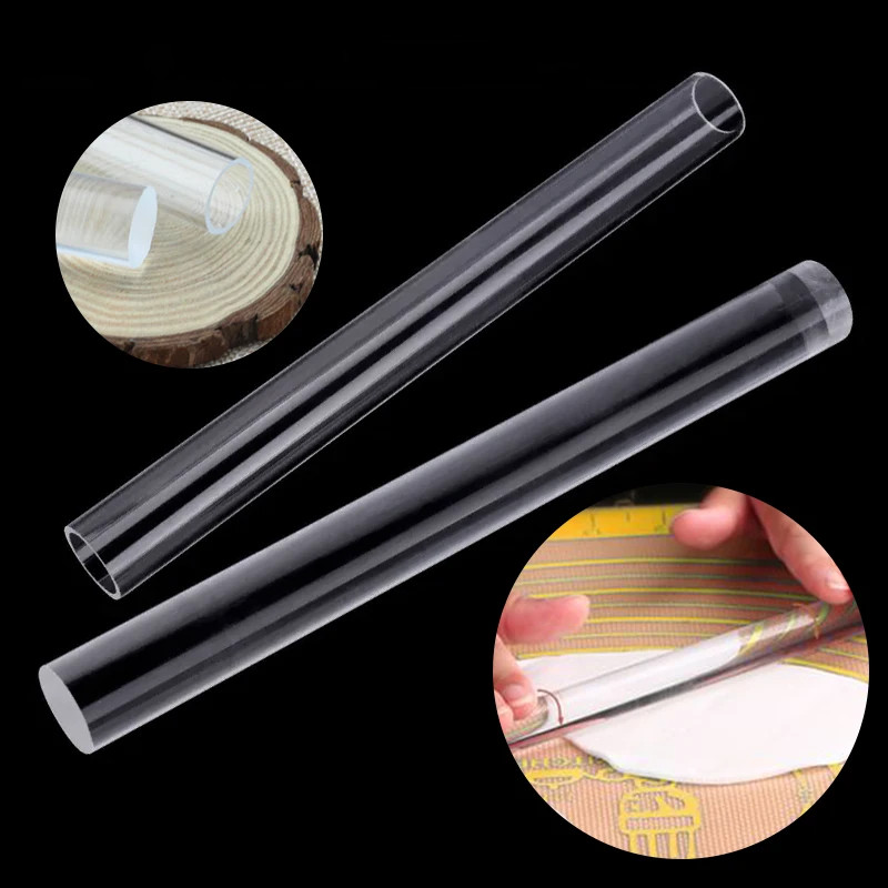 Acrylic Rolling Pin Clay Roller DIY Modelling Tools Pottery Rolling ...