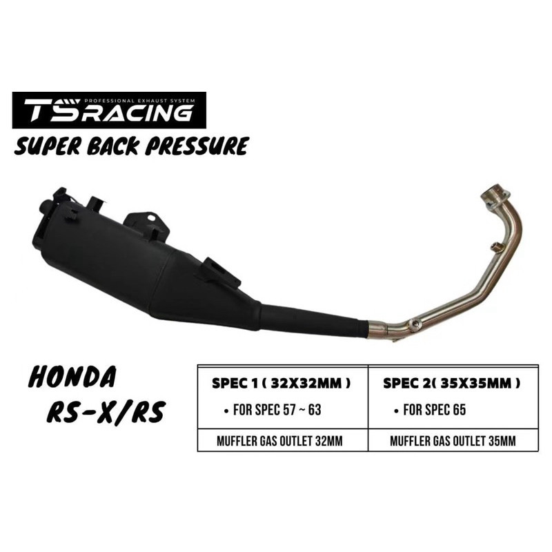 (backpressure) exhaust back pressure TS Racing RS150 RSX150 32×32mm 35× ...