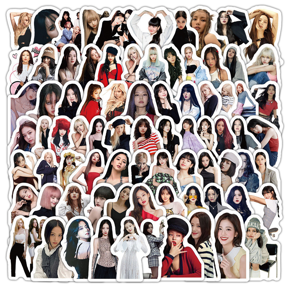 100PCS Korean Girl Group Blackpink Lisa Graffiti Stickers For Luggage ...